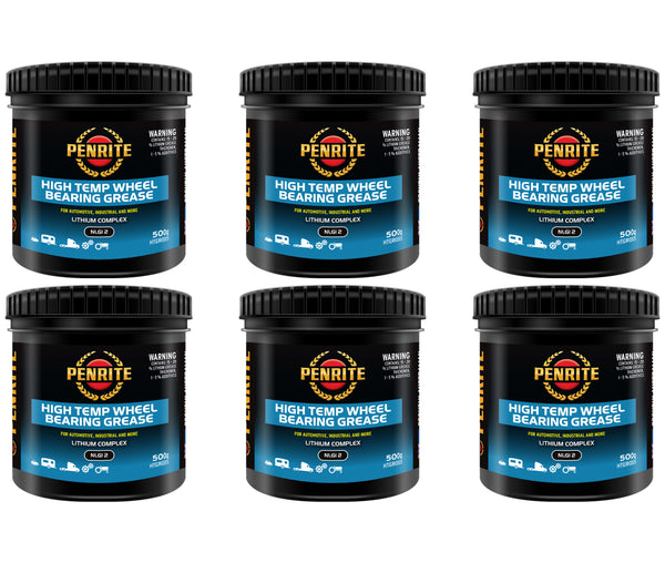 6 x Penrite High Temperature Wheel Bearing Grease 500g - HTGR0005 (Box