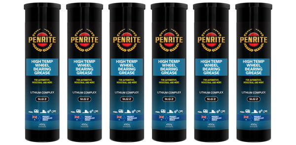 6 x Penrite High Temperature Wheel Bearing Grease 450g - HTGR00045 (Bo