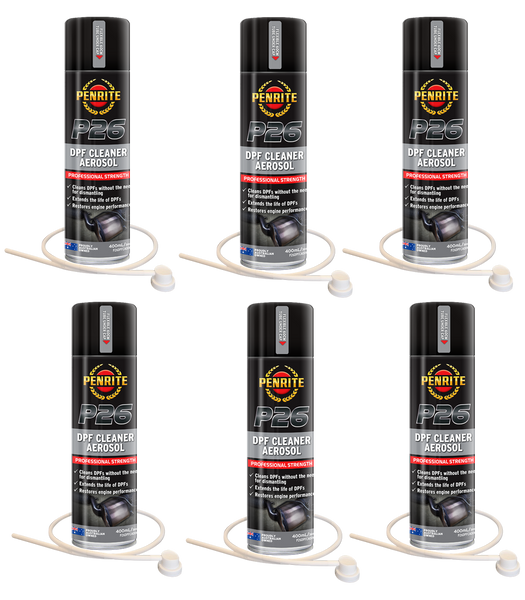 6 x Penrite P26 DPF Cleaner 400ml P26DPFCA0004 (Box)